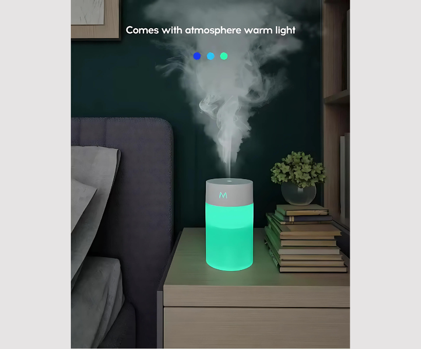 Mini Air Humidifier– Portable USB Cool Mist Diffuser for Home & Office ...